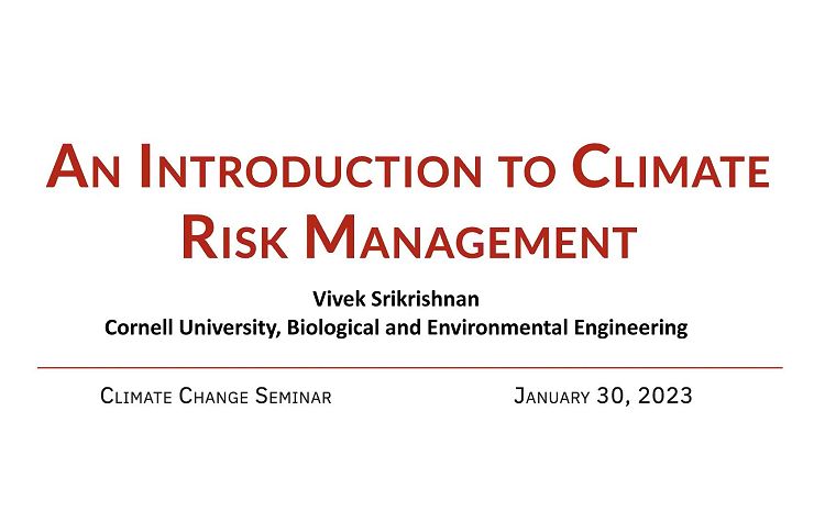 An Introduction to Climate Risk Management | Cornell Atkinson Center ...